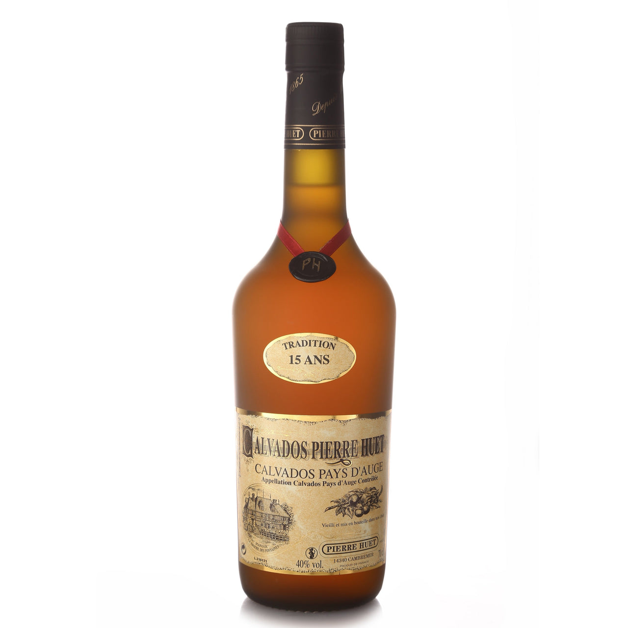 Pierre Huet Calvados Tradition 15 years 40% 700ML - Liquor Wine Cave